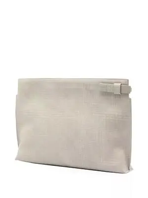 Loewe Anagram T Pouch Clutch Bag - Neutrals