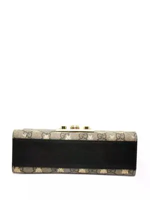 Gucci Small Gg Supreme Bee Padlock Crossbody Bag