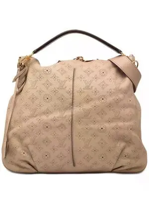 LOUIS VUITTON Monogram Mahina Selene Mm Satchel - Neutrals