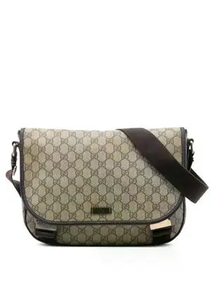 Gucci Gg Supreme Canvas Crossbody Bag - Neutrals