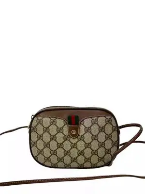 Gucci Gg Supreme Web Crossbody Bag - Neutrals
