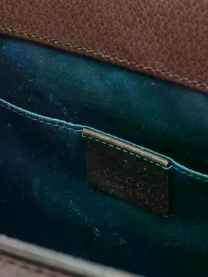 Gucci Ophidia Gg Supreme Web Chain Crossbody Bag - Neutrals