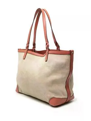 Gucci Canvas Craft Tote Bag