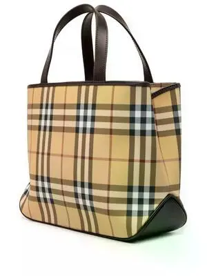 Burberry House Check Coated Canvas Tote Bag