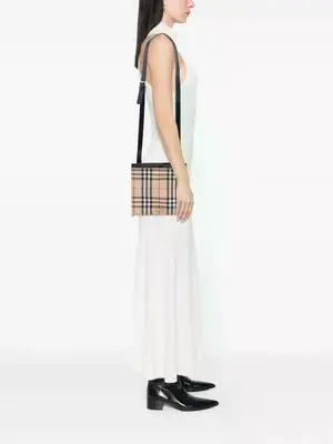 Burberry House Check Coated Canvas Crossbody Bag