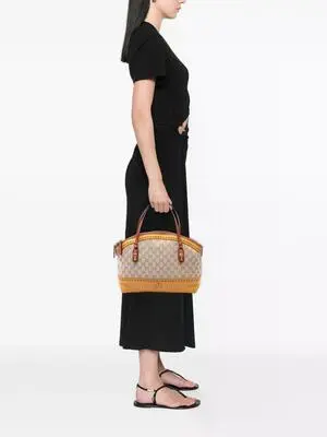 Gucci Gg Canvas Laidback Crafty Handbag - Neutrals