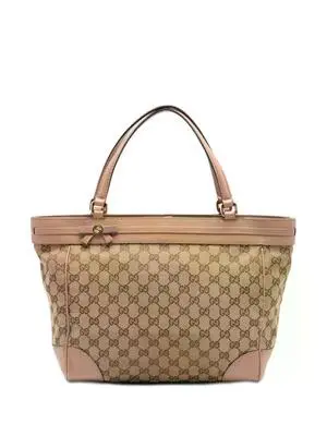 Gucci Gg Canvas Mayfair Tote Bag - Neutrals