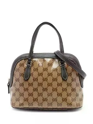 Gucci Mini Gg Crystal Dome Satchel - Neutrals