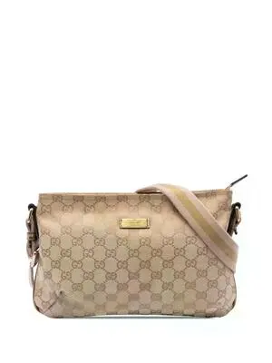 Gucci Gg Canvas Web Crossbody Bag - Neutrals