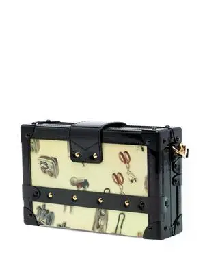 LOUIS VUITTON Monogram Vernis Stickers Petite Malle Crossbody Bag - Neutrals