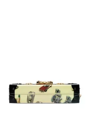LOUIS VUITTON Monogram Vernis Stickers Petite Malle Crossbody Bag - Neutrals