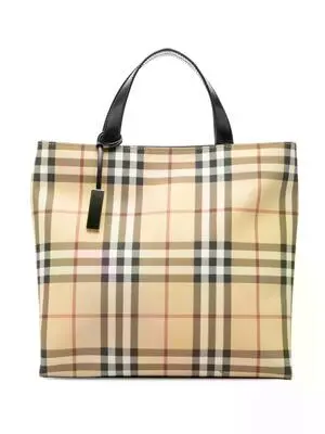 Burberry House Check Coated Canvas Tote Bag - Neutrals
