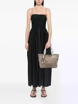 Gucci Medium Gg Canvas Icon Bit Tote Bag