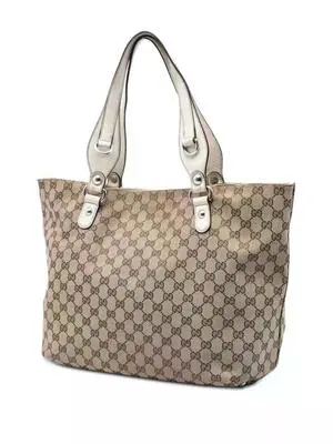 Gucci Medium Gg Canvas Icon Bit Tote Bag