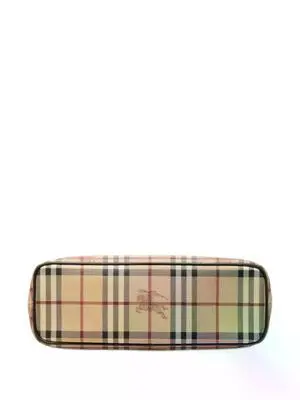 Burberry Haymarket Coated Canvas Tote Bag - Neutrals