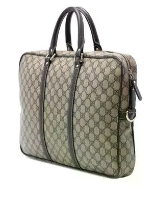 Gucci Gg Supreme Business Bag - Neutrals