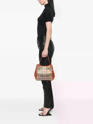 Burberry Haymarket Check Coated Canvas Canterbury Tote Bag