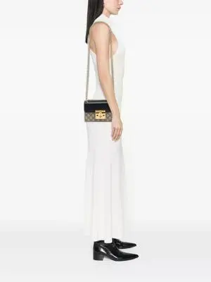 Gucci Small Gg Supreme Padlock Crossbody Bag - Neutrals