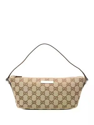 Gucci Gg Canvas Boat Shoulder Bag - Neutrals