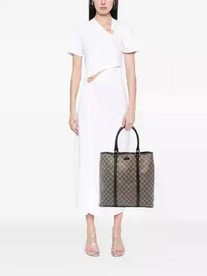 Gucci Gg Supreme Joy Vertical Tote Bag - Neutrals