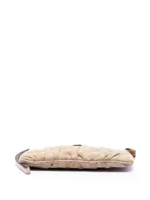 Gucci Gg Canvas Abbey D-ring Wristlet Pouch