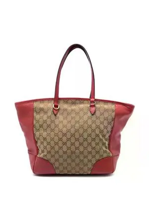 Gucci Gg Canvas Bree Zippered Tote Bag - Neutrals