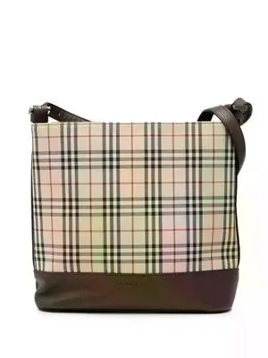 Burberry House Check Canvas Shoulder Bag - Neutrals