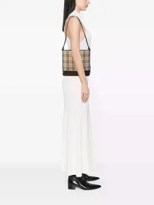Burberry House Check Canvas Shoulder Bag