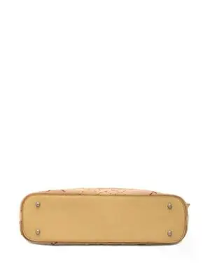 Burberry Calfskin And Suede Stitch Shoulder Bag