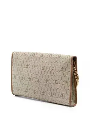 Dior Honeycomb Coated Canvas Chain Shoulder Bag