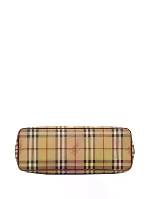 Burberry Haymarket Check Coated Canvas Tote Bag