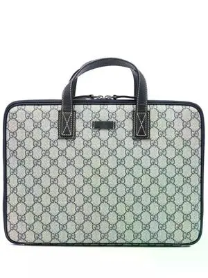 Gucci Gg Supreme Laptop Bag - Neutrals