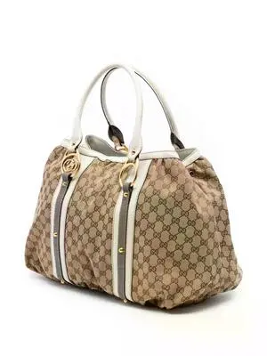 Gucci Gg Canvas Interlocking G Tote Bag