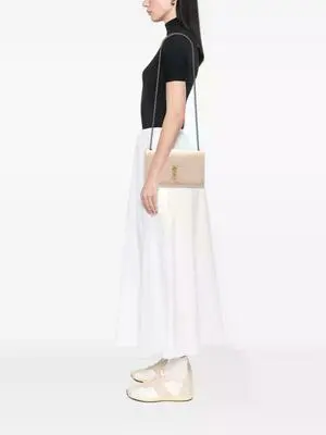 Saint Laurent Medium Smooth Calfskin Braided Monogram Kate Crossbody Bag