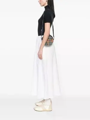 Burberry Cartoon House Check Round Crossbody Bag