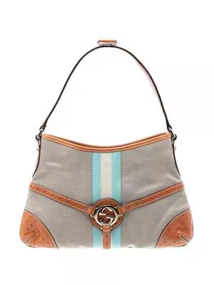 Gucci Canvas Web Reins Shoulder Bag - Neutrals