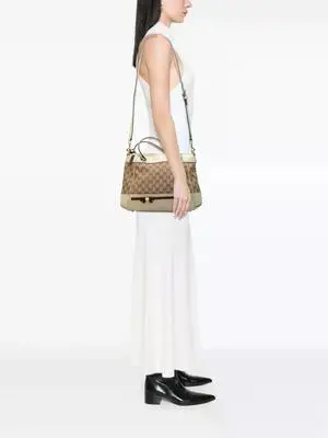Gucci Gg Canvas Web Mayfair Satchel