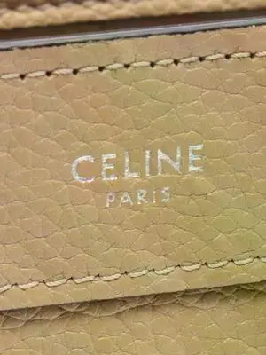 Celine Leather Luggage Tote Satchel - Neutrals