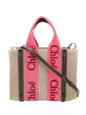 Chloé Woody Tote Satchel - Neutrals