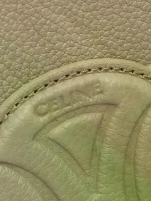 Celine Mini Grained Calfskin Cuir Triomphe Cabas Anais Tote Satchel - Neutrals