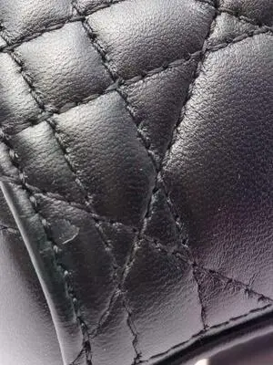 Dior Lambskin Cannage Lady Satchel - Black