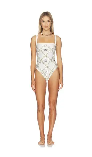 Agua Bendita Limon One Piece Swimsuit - Multicolor