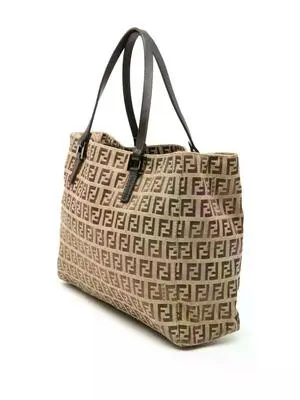Fendi Zucchino Canvas Tote Bag