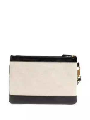 Versace Canvas Texture Rivière Clutch Bag