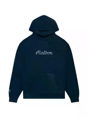 MALBON Embroidered Hoodie - Blue