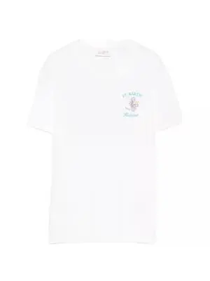 MC2 SAINT BARTH Emilie Sequin Embellished T-shirt - White