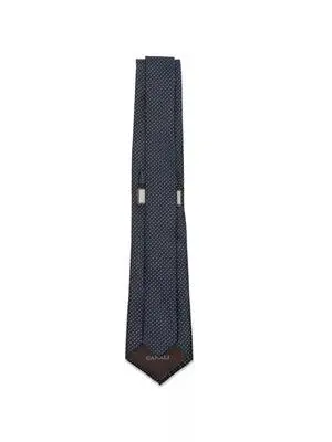 Canali Polka-dot Twill Tie