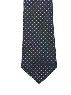 Canali Geometric Pattern Silk Tie