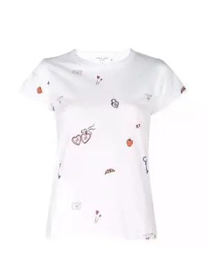 Rag & Bone Graphic Print T-shirt - White