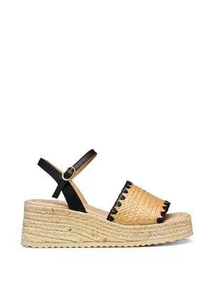 Geox Woven Platform Espadrilles - Neutrals